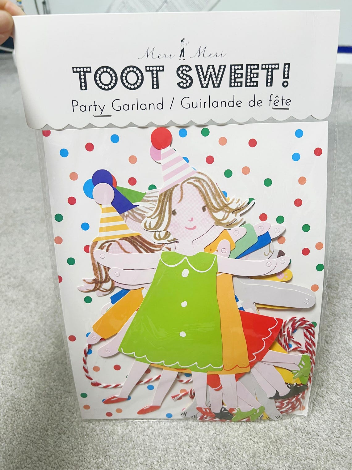 Meri Meri Toot Sweet Garland Birthday Party Kids Celebration Decoration ...