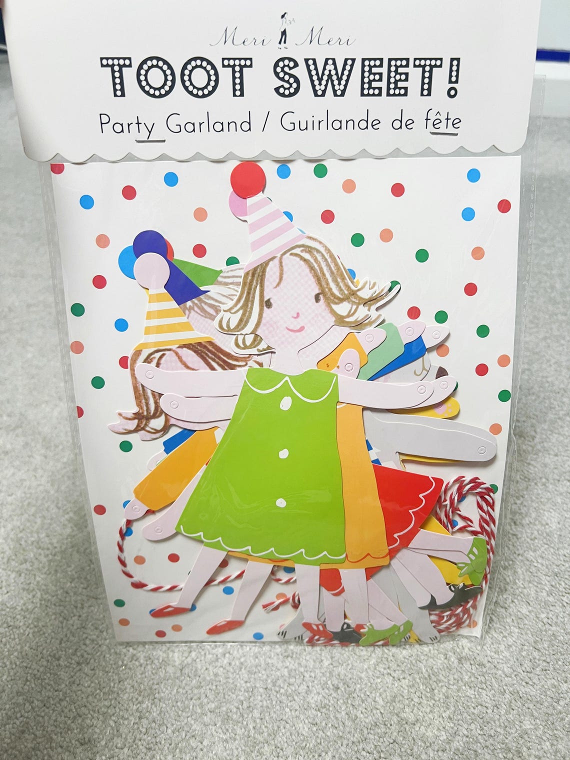 Meri Meri Toot Sweet Garland Birthday Party Kids Celebration Decoration ...