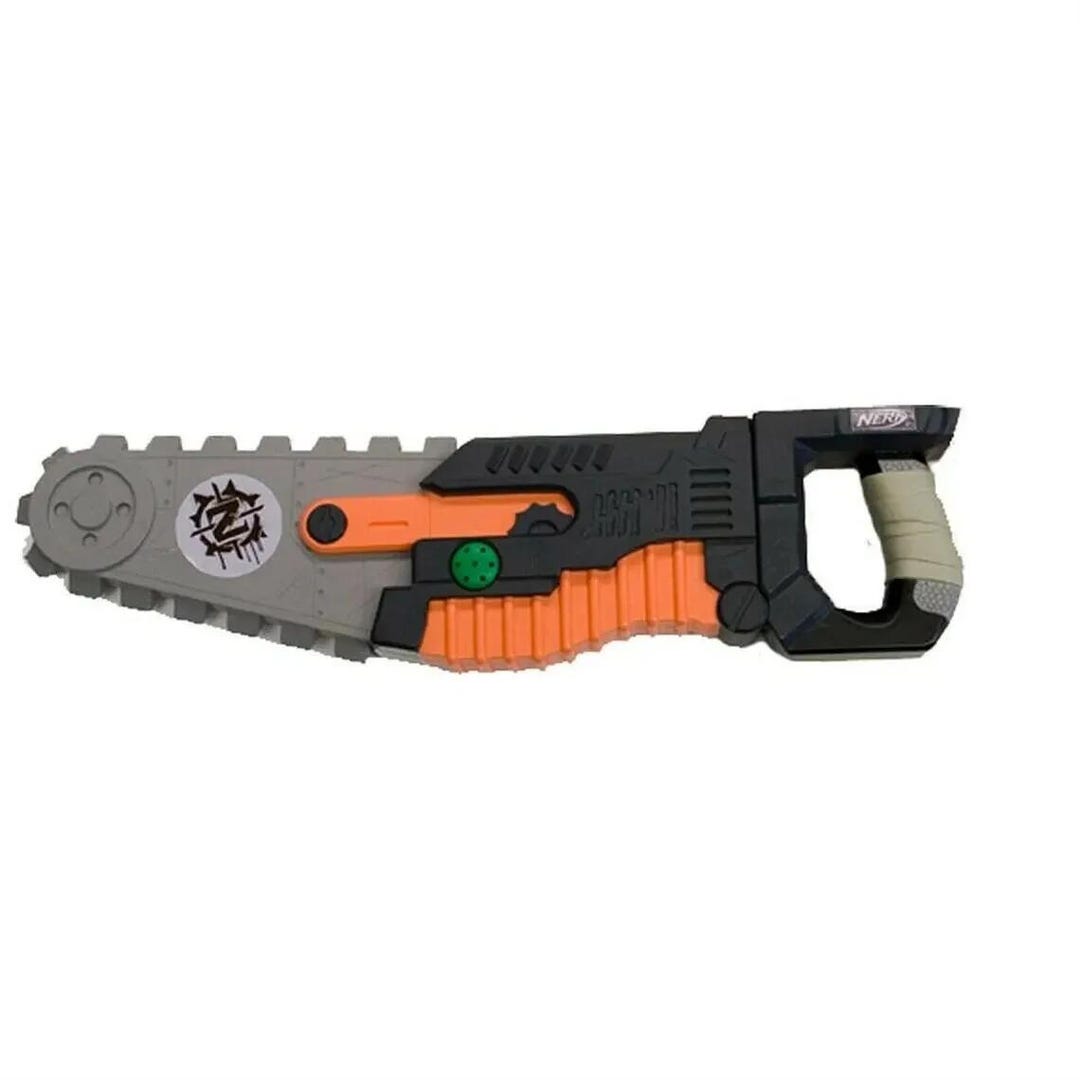 NERF Rare Foam Weapon Zombie Strike Chainsaw Toy New/ Outdoor / Role ...