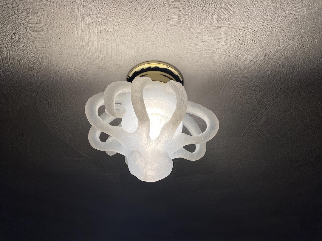 Octopus Ceiling Light Cover W/ Bright LED Light - Etsy