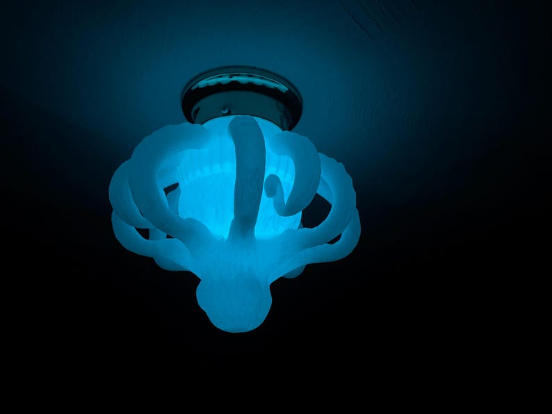 Octopus Ceiling Light Cover W/ Bright LED Light - Etsy