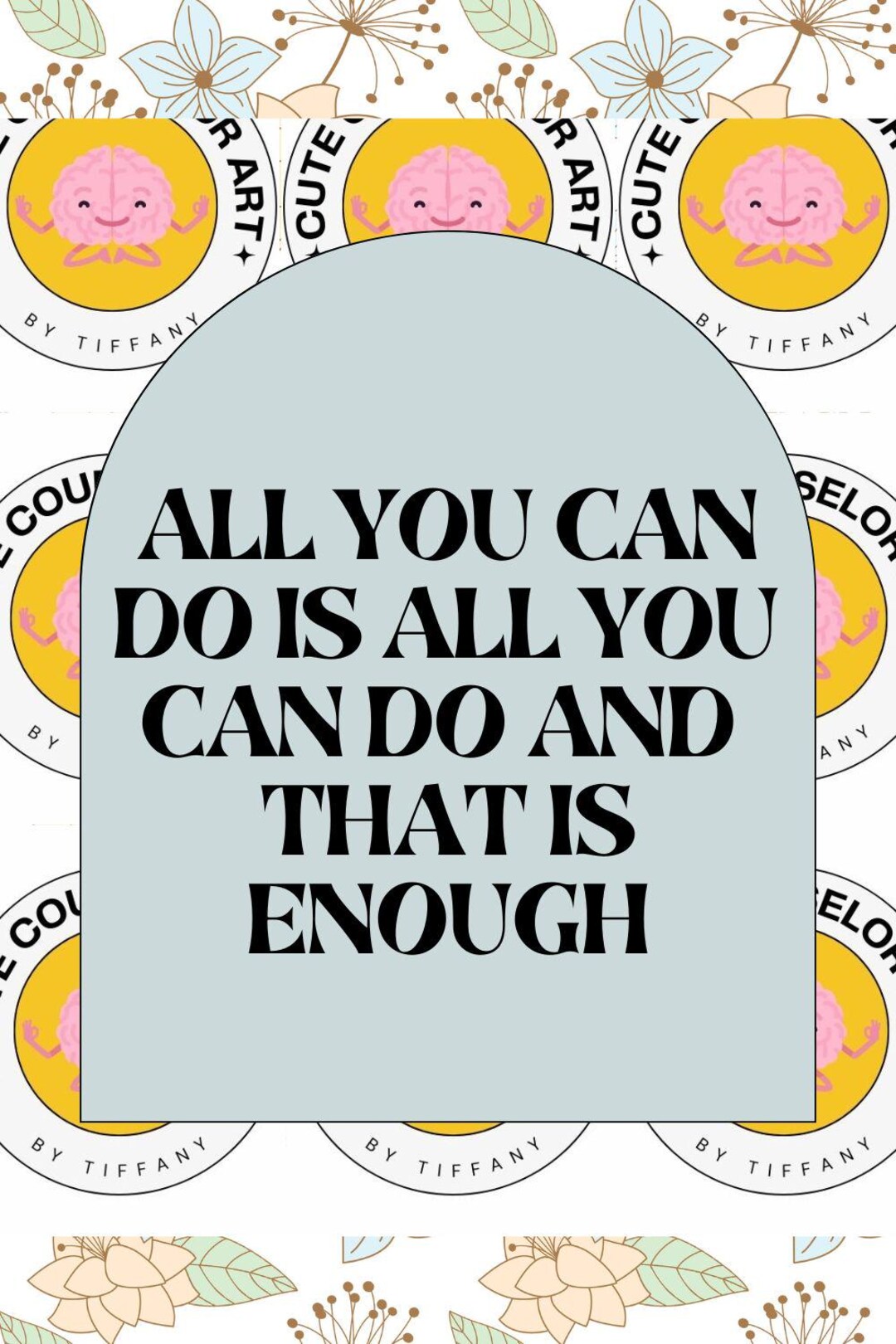 Mental Health Positive Saying Poster - Etsy UK