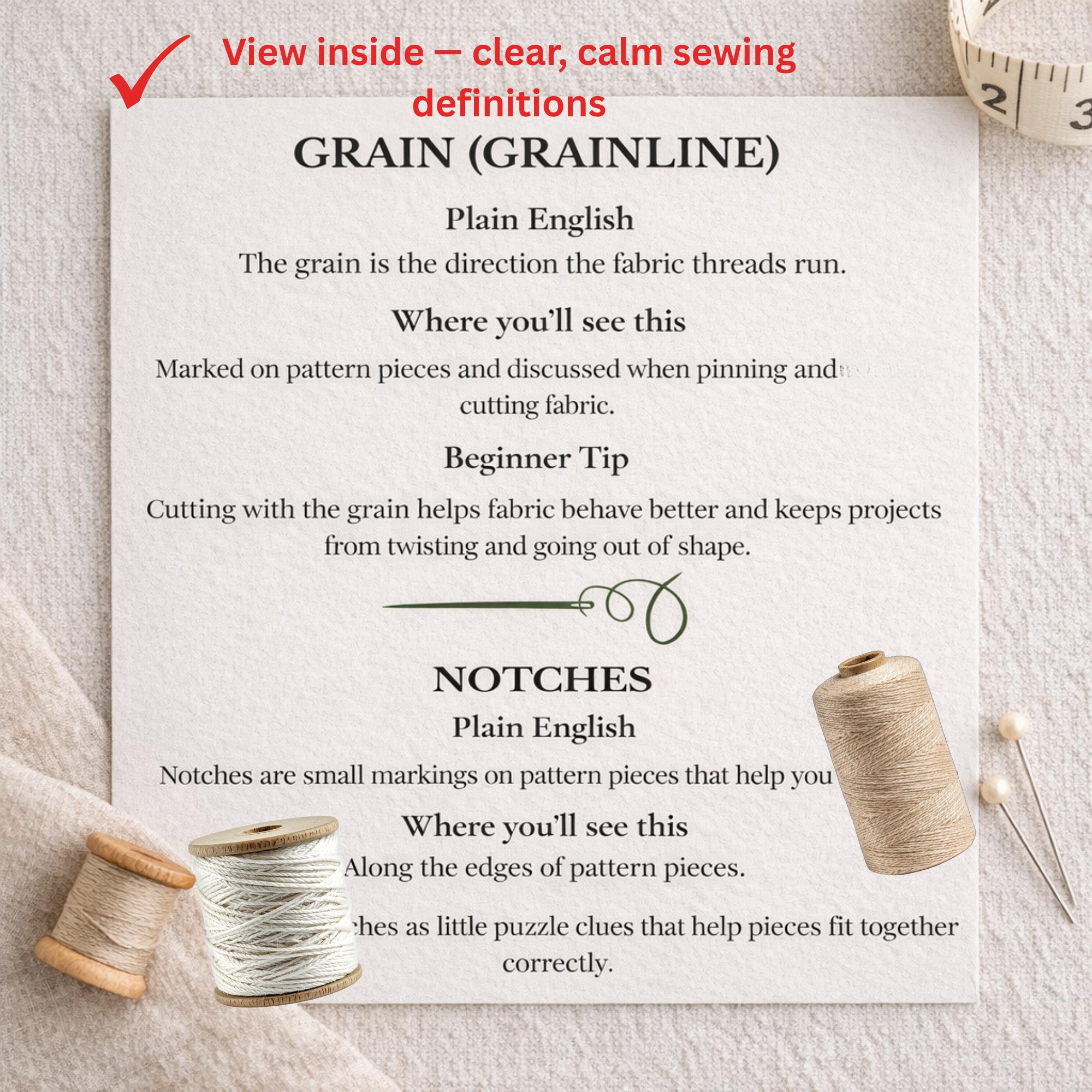 Sewing Vocabulary Without the Confusion – Beginner Sewing Terms ...