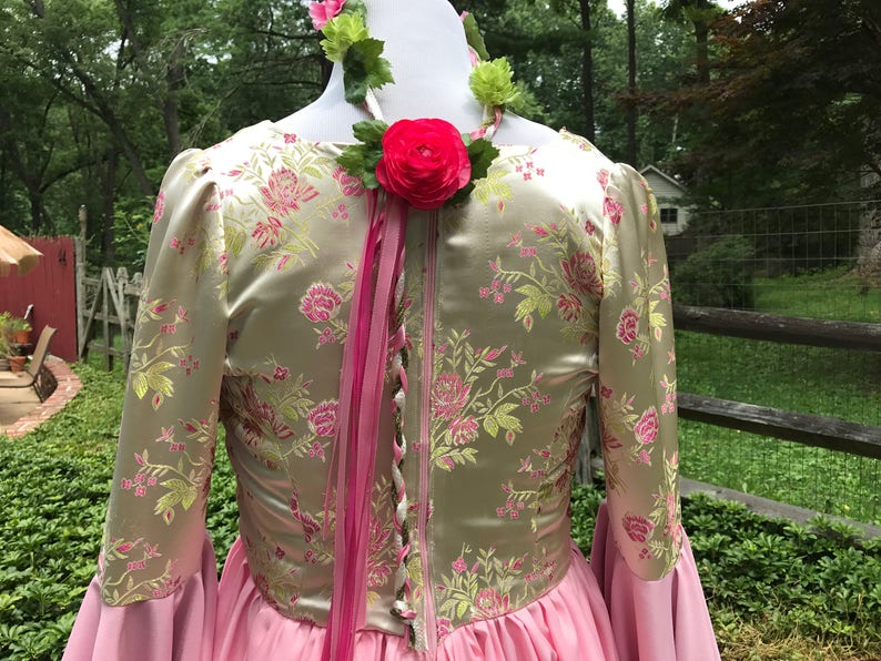 Pretty Pink Ladies Renaissance Medieval Princess Gown and - Etsy