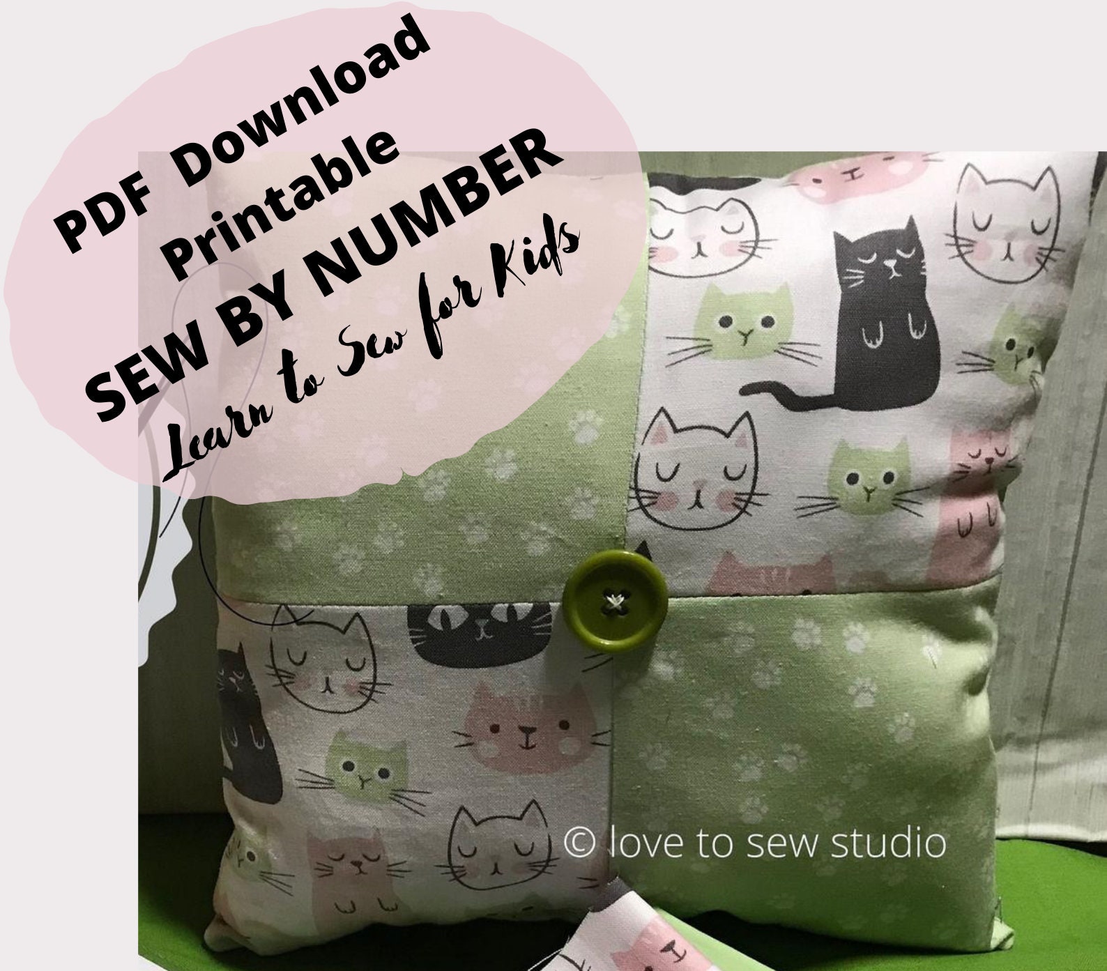 PDF Instant Download Sewing for Kids, Kids Learn to SEW by NUMBER, Easy ...