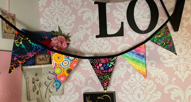 54" Boho Flag Bunting Banner Learn to Sew Kit, Easy Sewing Kit Beginner ...
