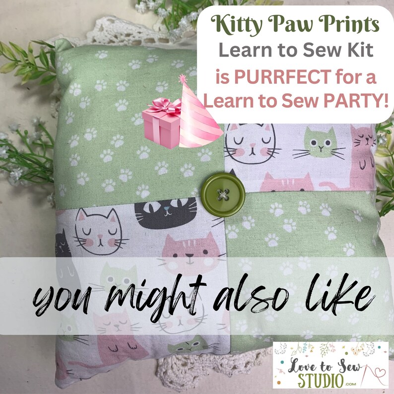 Learn to Sew Kit for Kids Ages 8 and up Whimsical Playful Button Tree ...