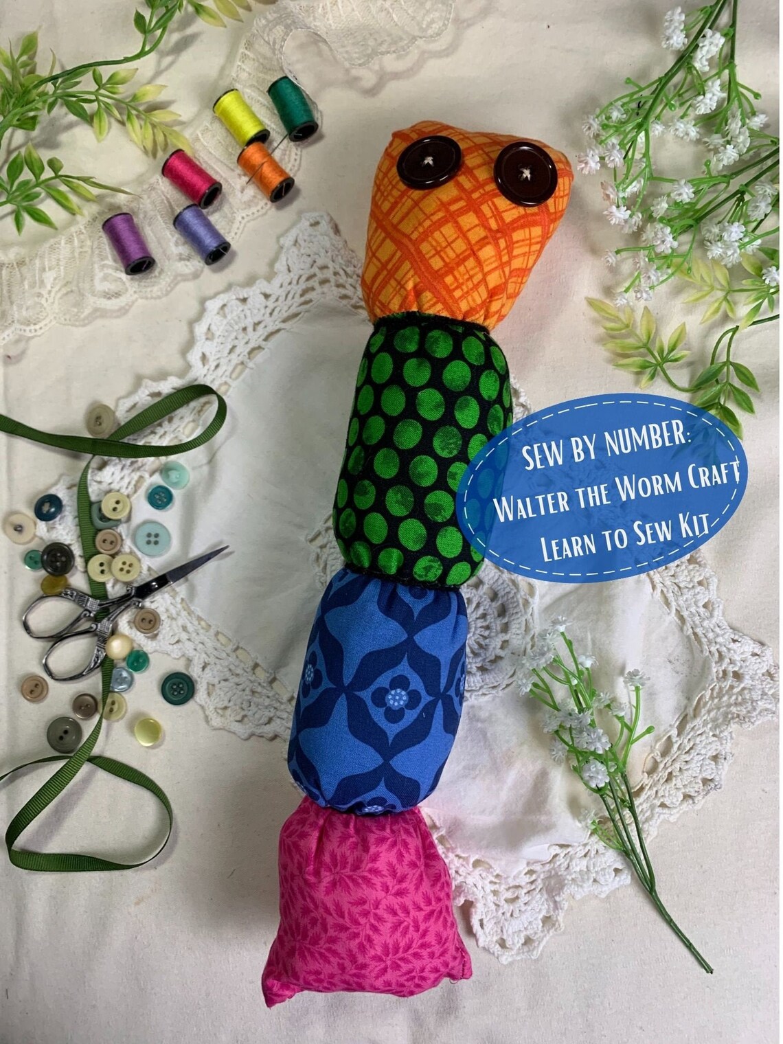 SEW BY NUMBER Sewing Kit for Kids Learn to Sew Kit for | Etsy