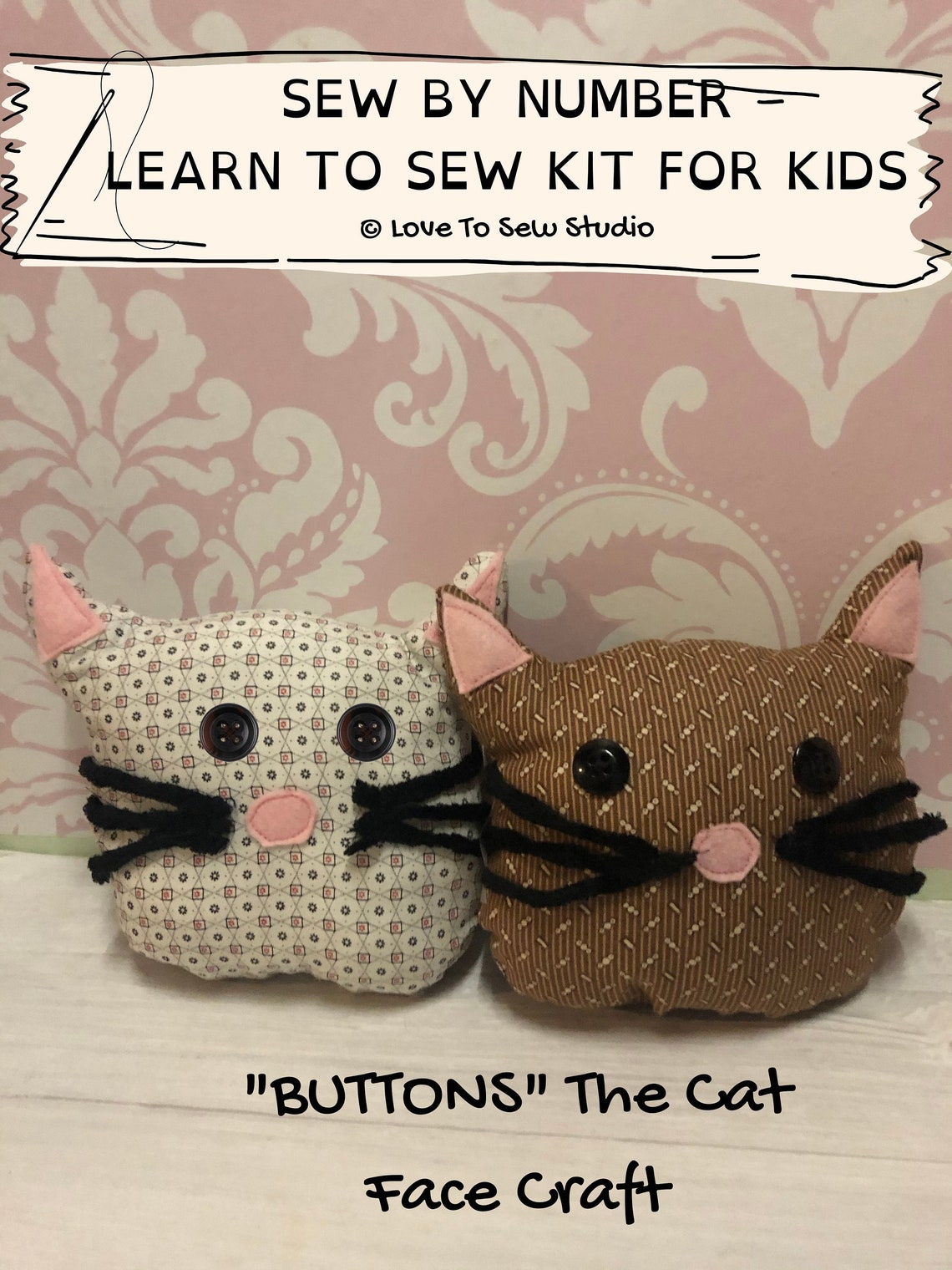 SEW BY NUMBER Sewing Kit for Kids Learn to Sew Kit for - Etsy