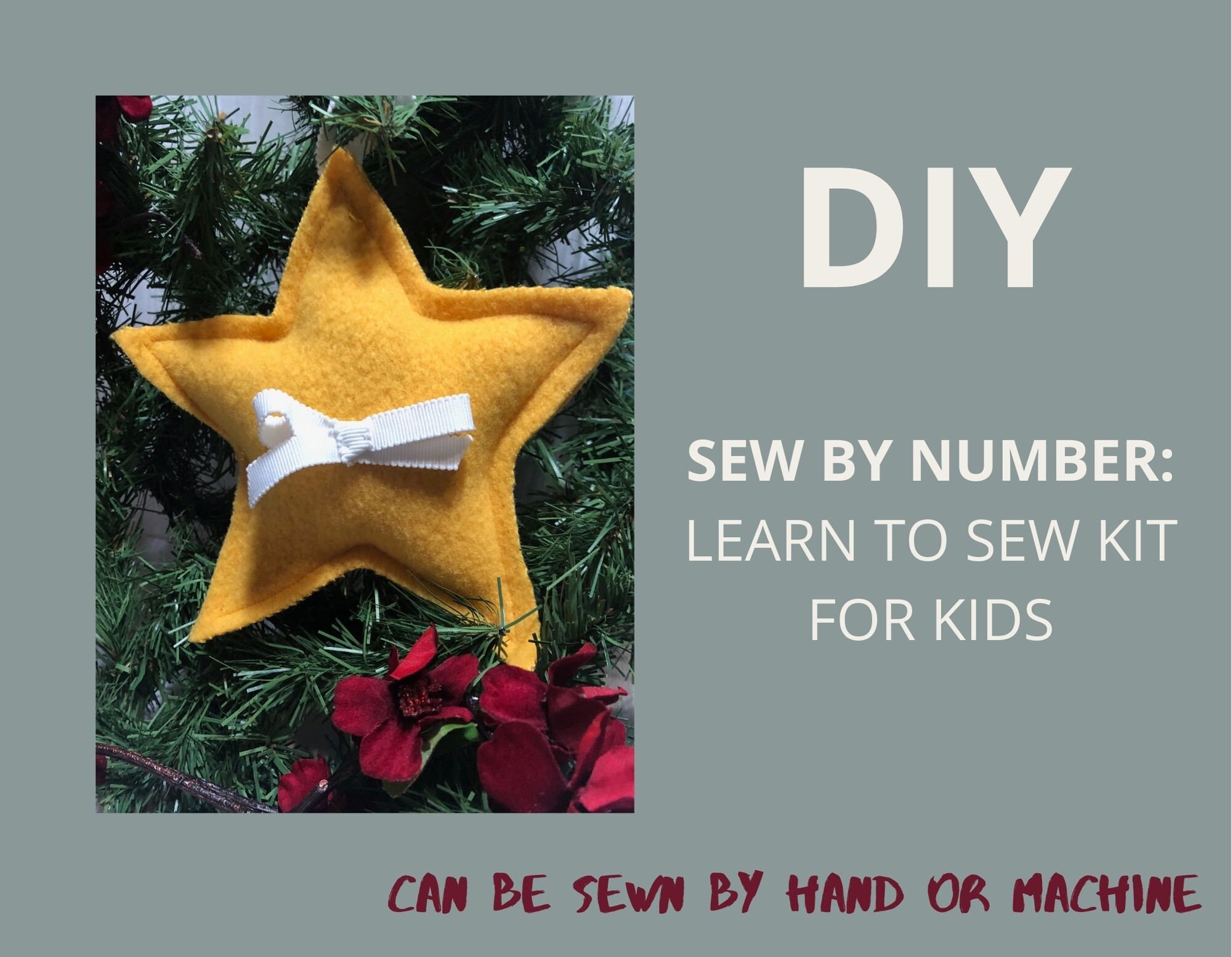 SEW BY NUMBER Sewing Kit for Kids Learn to Sew Kit for | Etsy