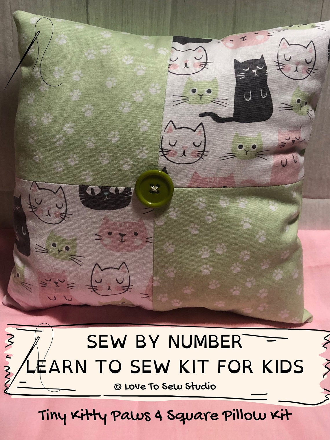 SEW BY NUMBER Sewing Kit for Kids Learn to Sew Kit for | Etsy