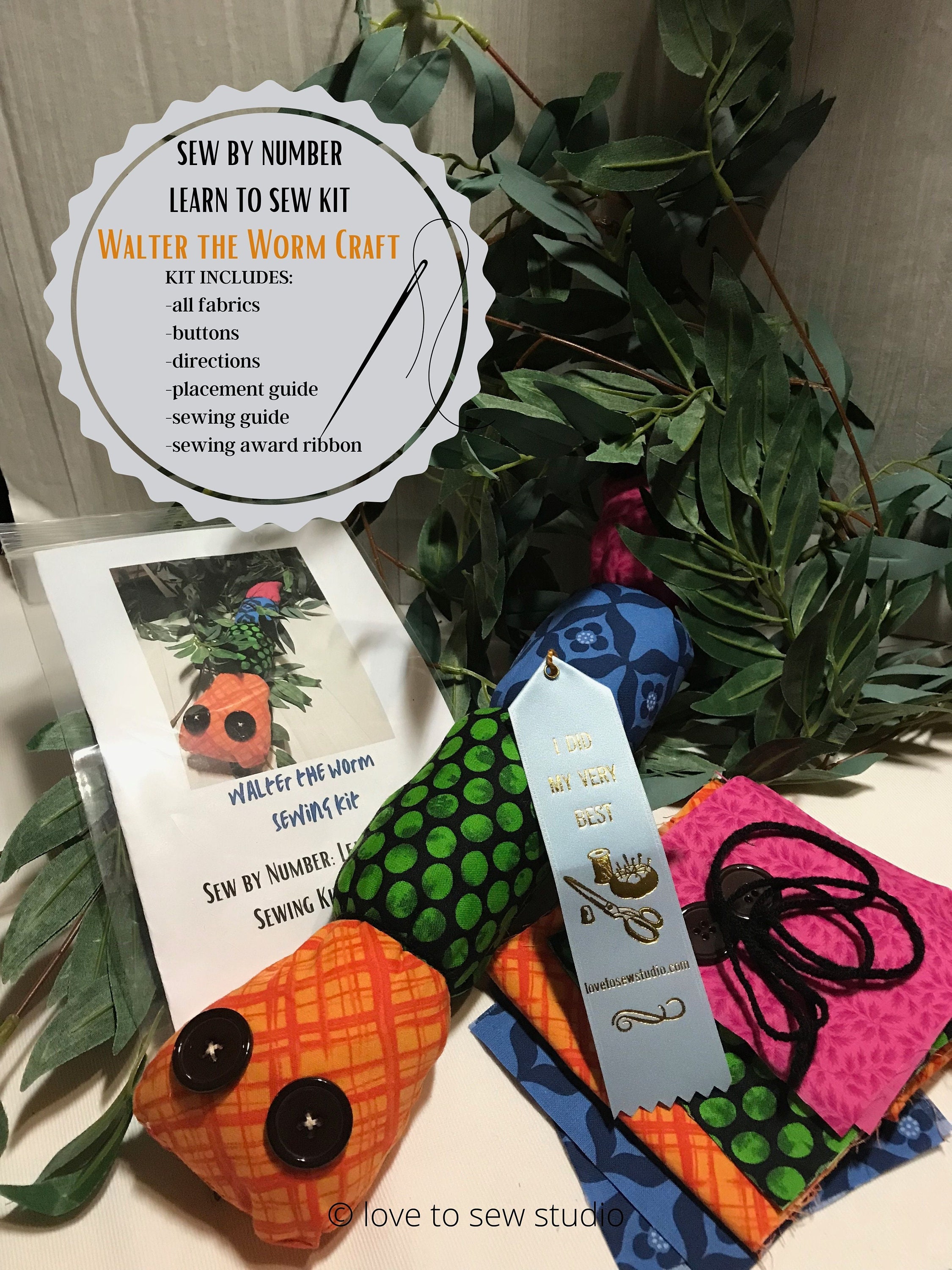 SEW BY NUMBER Sewing Kit for Kids Learn to Sew Kit for | Etsy