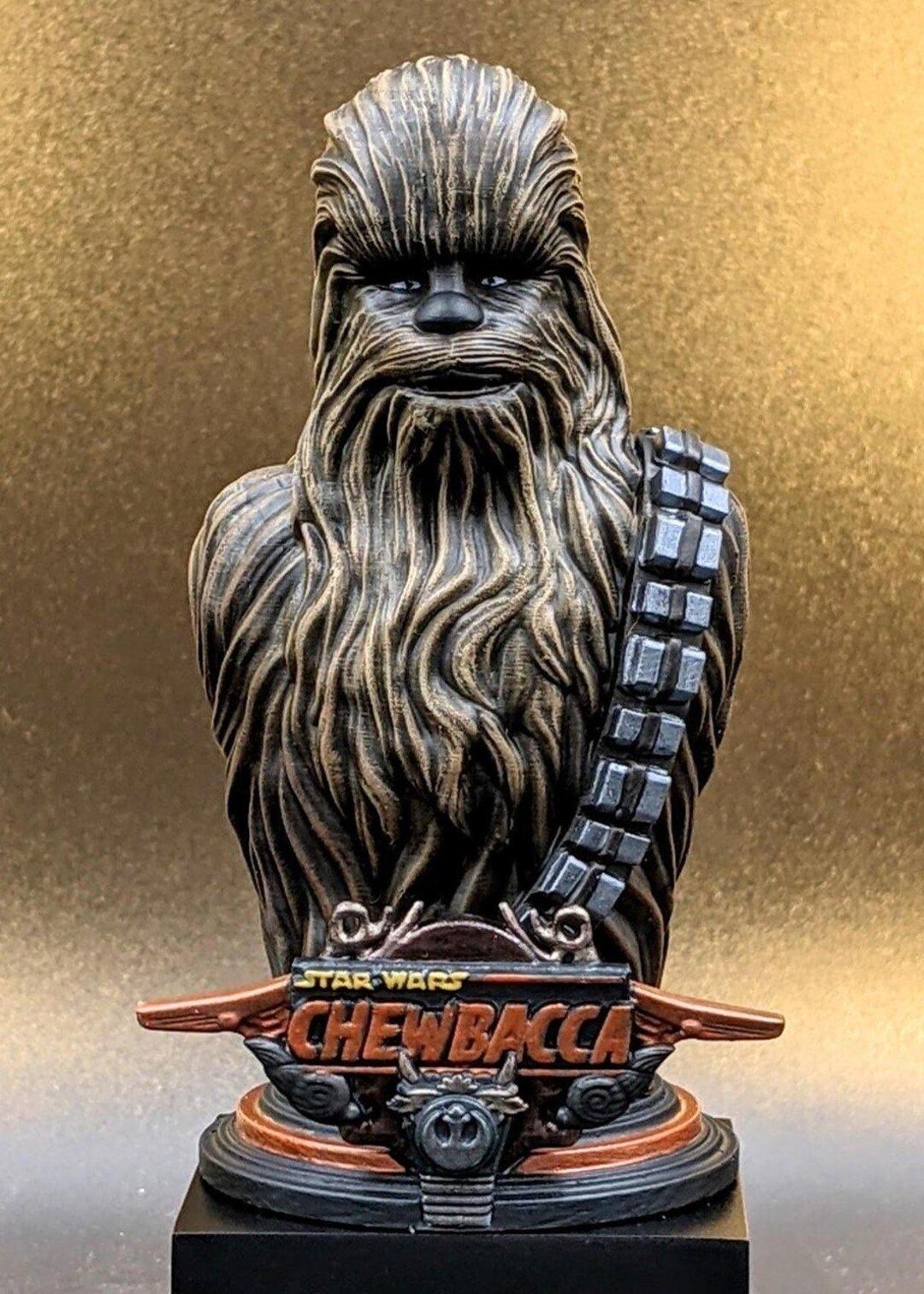 Art by udo 3D Printed Fan Art Chewbacca Chewy Bust Star Wars Boxed ...