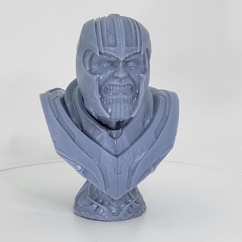 Art by "udo" 3D Printed Fan Art - Thanos Bust W/vine Base - "print to ...
