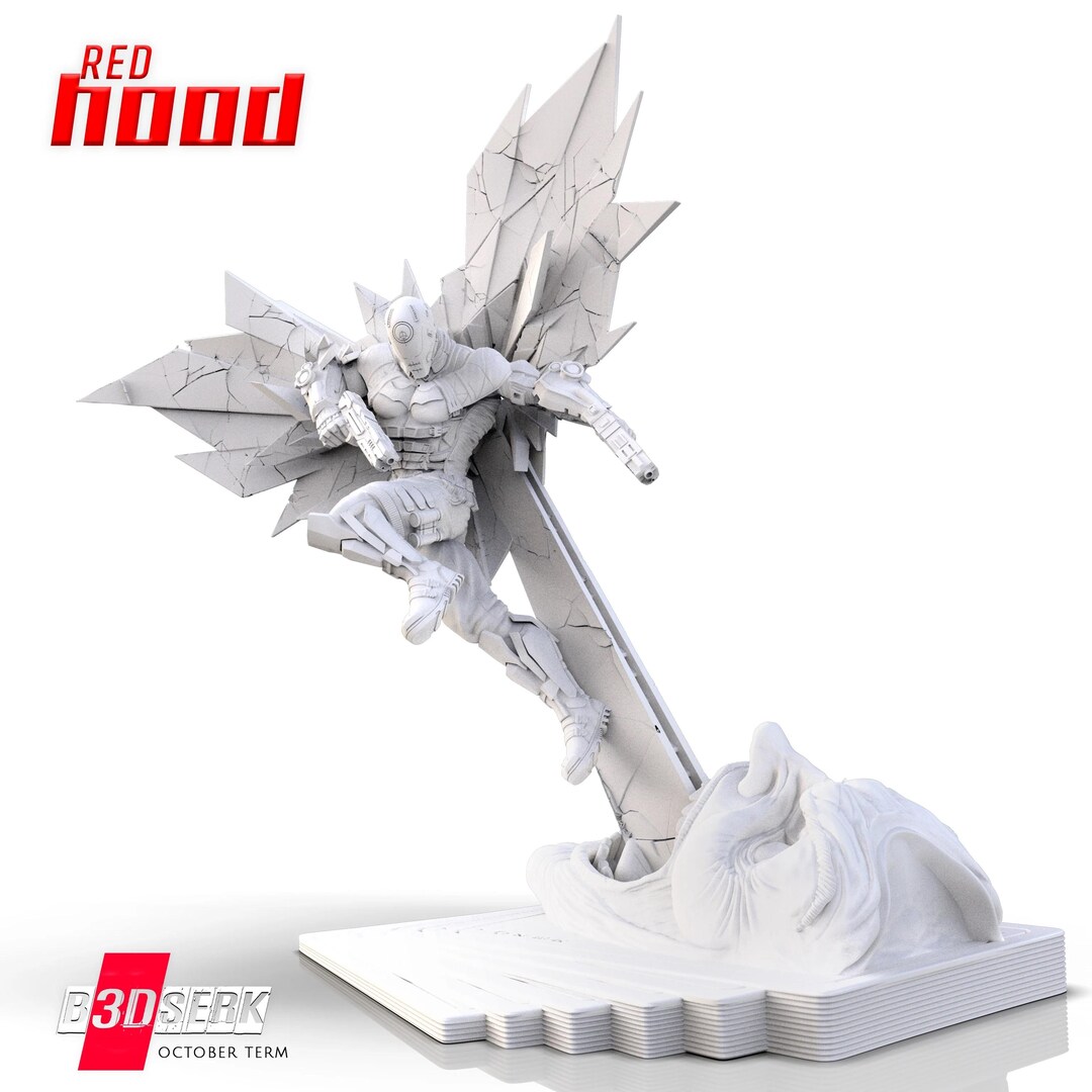 Art by "udo" 3D Printed Fan Art - DC Comics - Red Hood Jason Todd ...