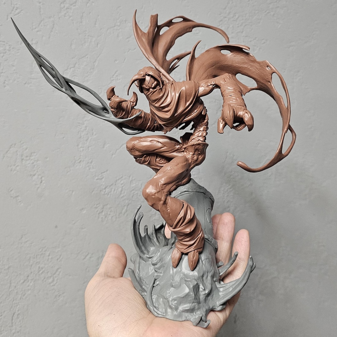 Art by "udo" 3D Printed Fan Art - Soul Reaver Raziel Figure Sculpture ...