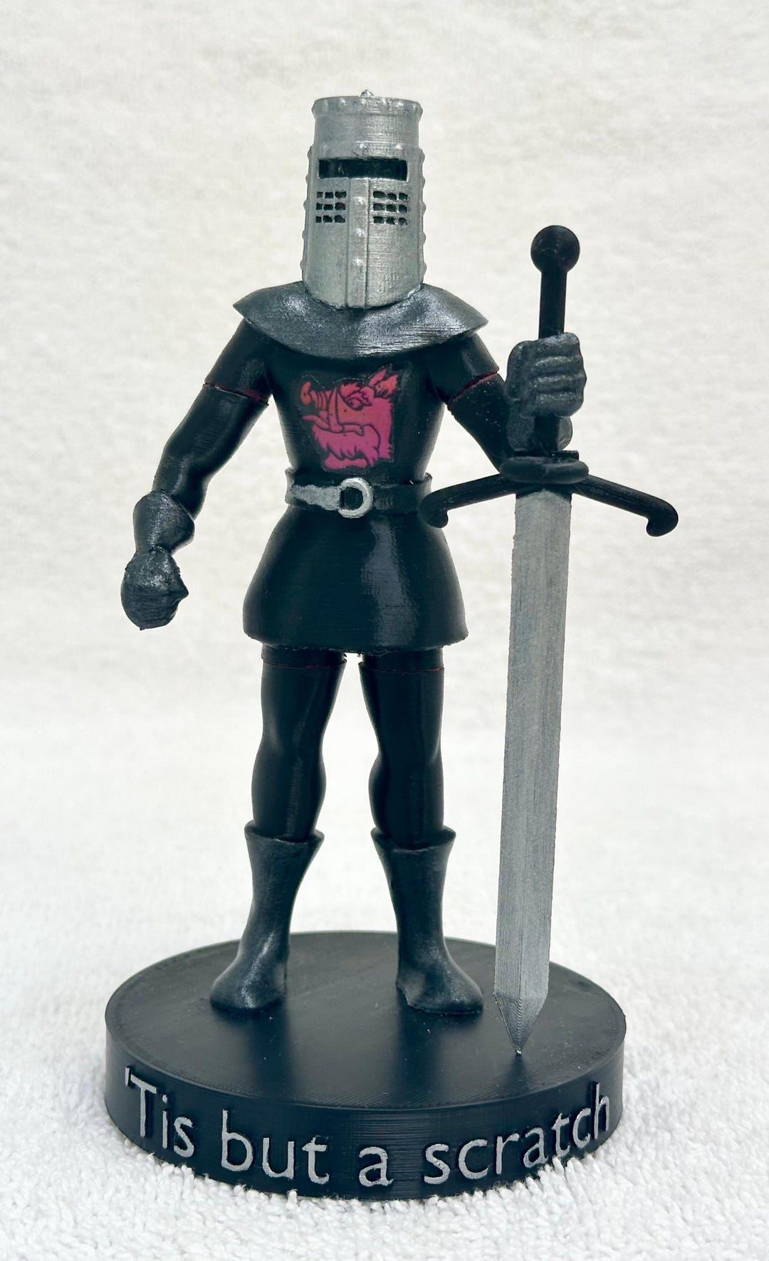 Art by udo 3D Printed Fan Art Monty Python's Black Knight Sculpture 3d ...