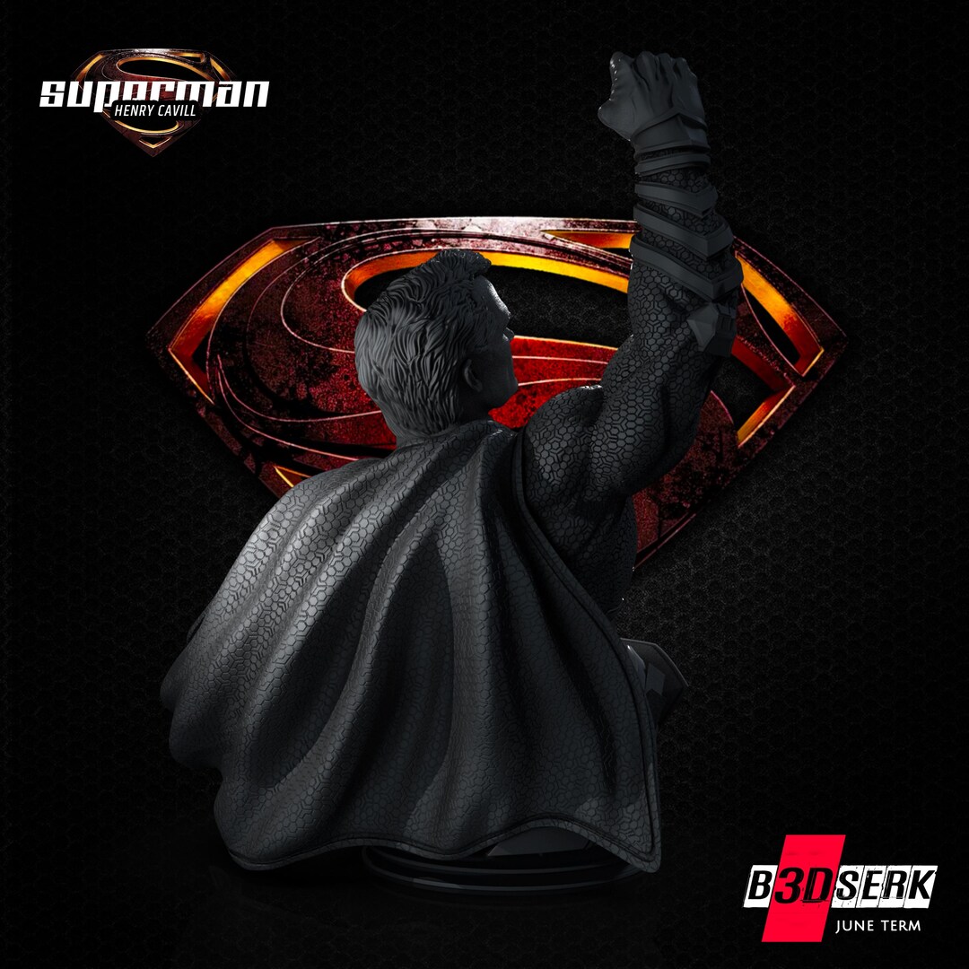 Art by "udo" 3D Printed Fan Art - Superman Bust 1/6 Sculpture - Star ...
