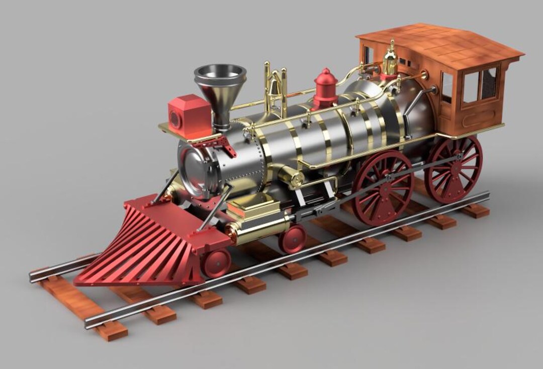 Art by "udo" 3D Printed Fan Art - Steam Engine Train Leviathan Model ...