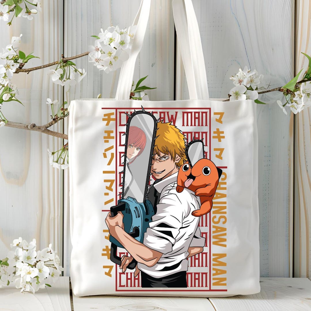Anime Characters Canvas Tote Bag,anime Gift Ideas,gift for Him,gifts ...