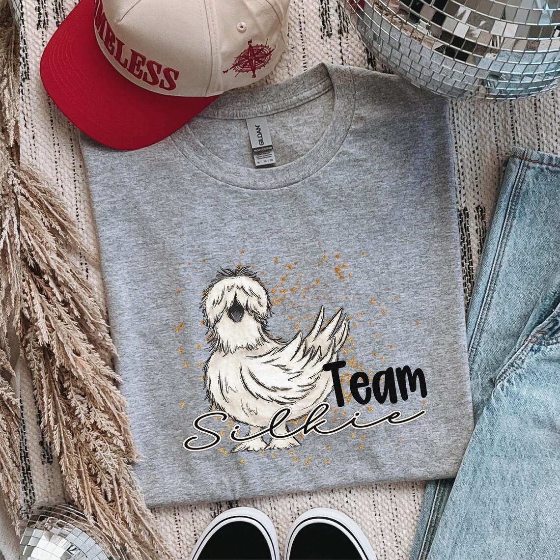 Team Silkie White PNG | Silkie Chicken Clipart | Sublimation Designs ...