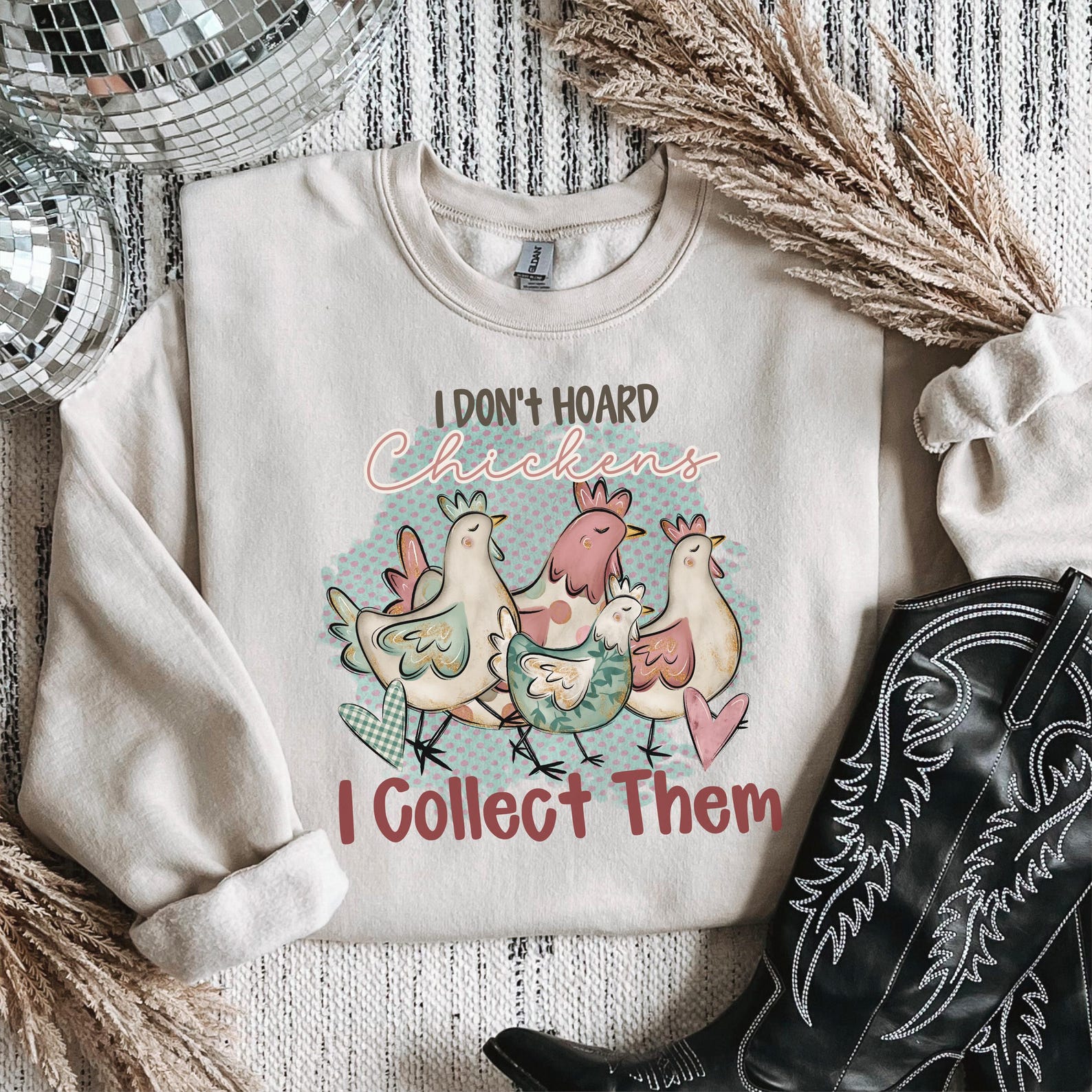 I Don't Hoard Chickens, I Collect Them PNG | Silkie Chicken Clipart ...