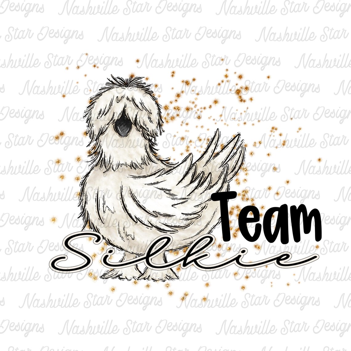 Team Silkie White PNG | Silkie Chicken Clipart | Sublimation Designs ...