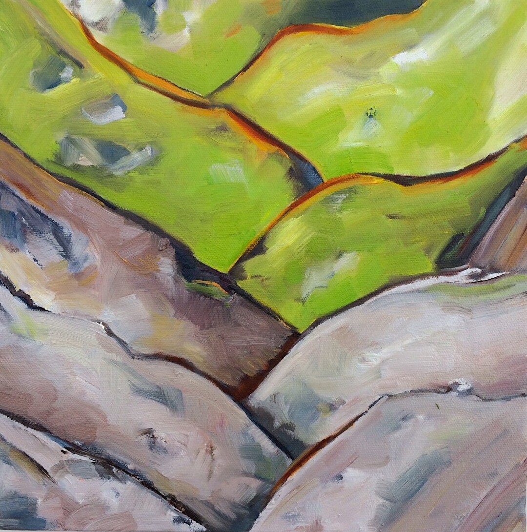 Triangle Palm, Season Sale. Original Oil Painting on Canvas. Palm Tree ...