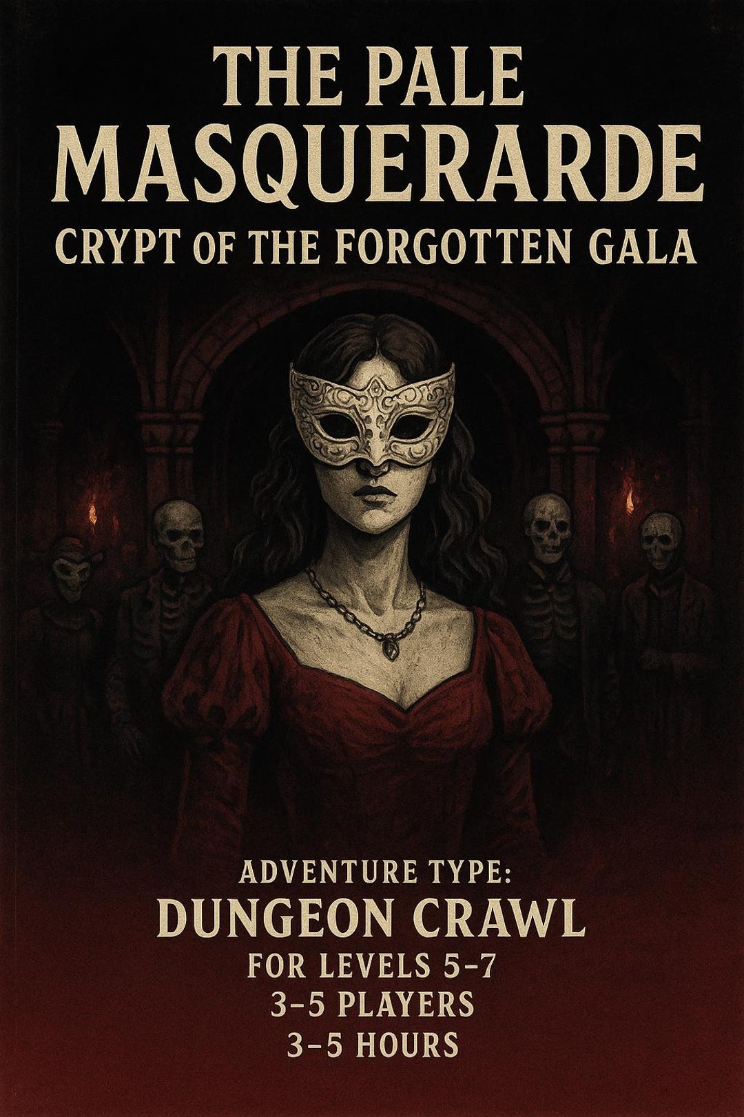 Gothic Dungeon Crawl Dnd 5e Adventure: the Pale Masquerade (PDF Module, Level 5-7 - Etsy