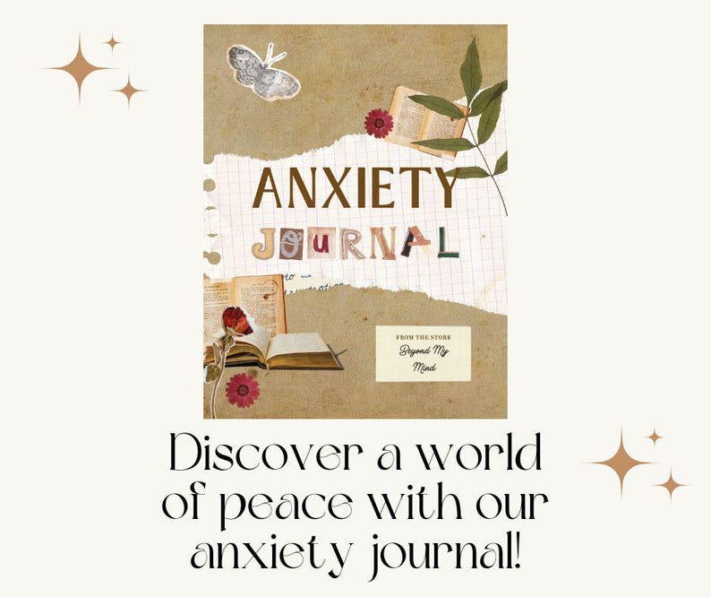 Anxiety Journal | Anxiety Management Planner | Printable Self-care ...