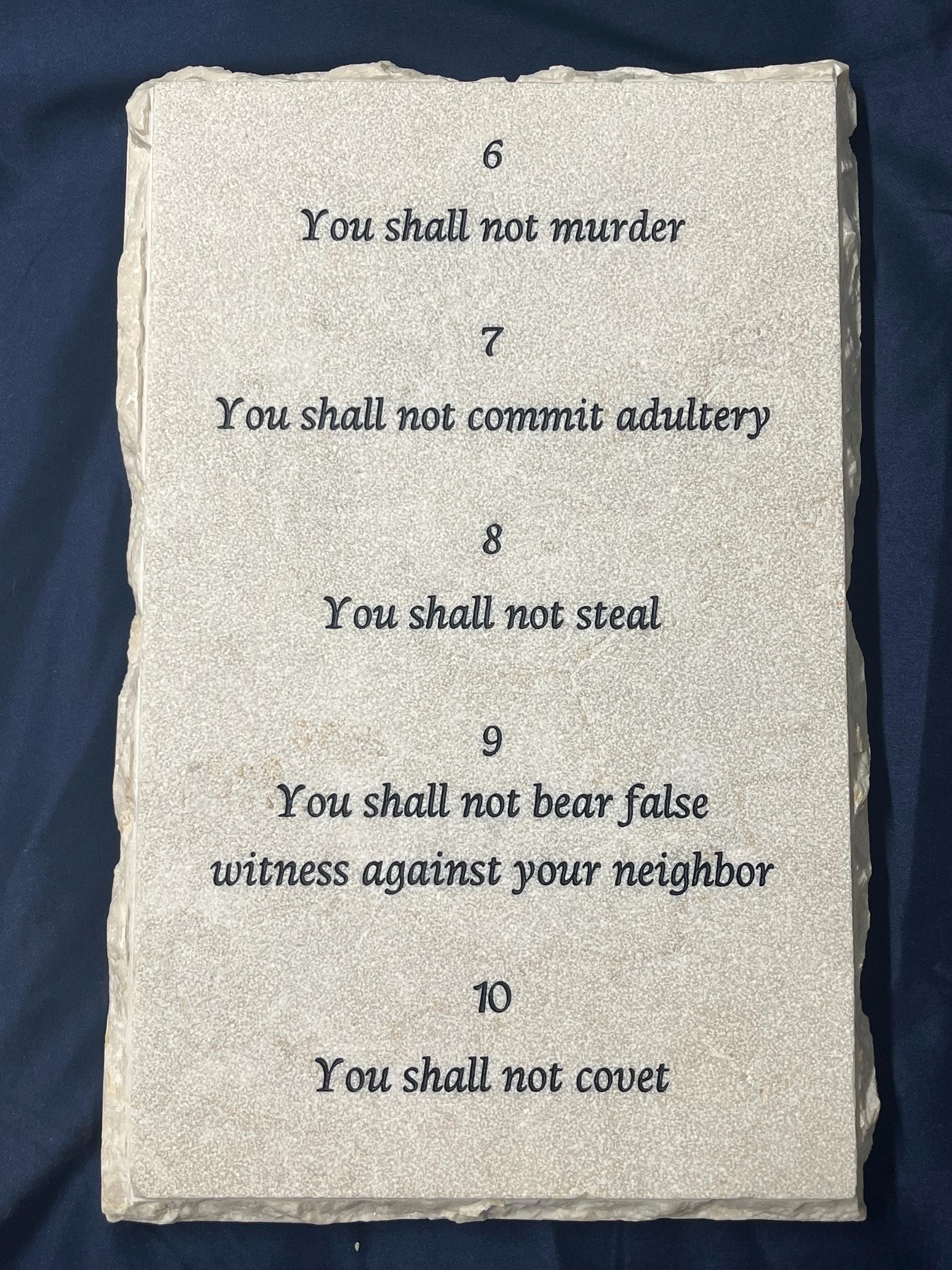 Custom Ten Commandments Tablets - Turkish Stone (near Ephesus) - Etsy