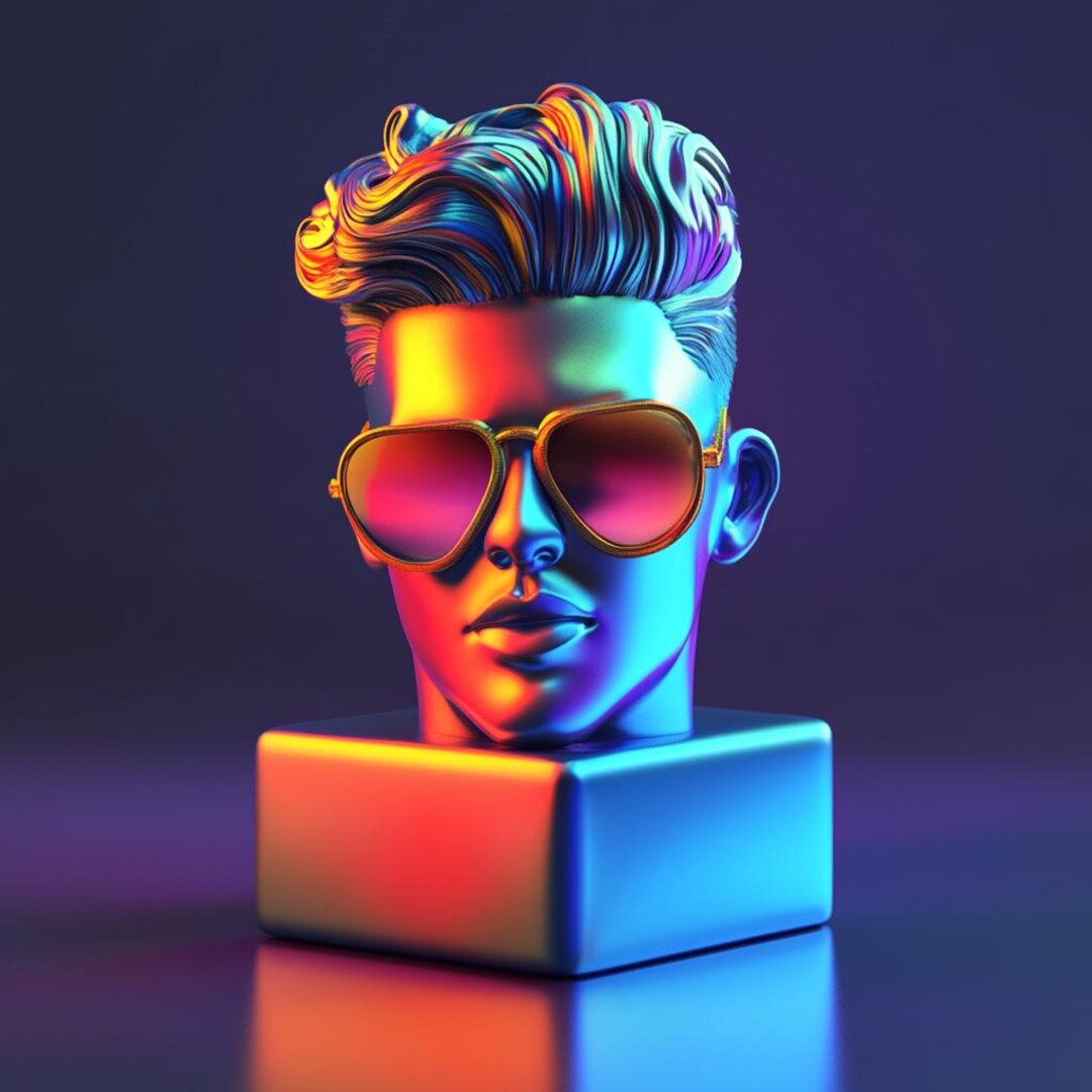 Maximus Headroom: Digital Art, Posters, Canvas Prints, Wall Décor, - Etsy