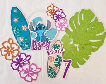 Stitch Cake Topper Personalised Etsy Uk