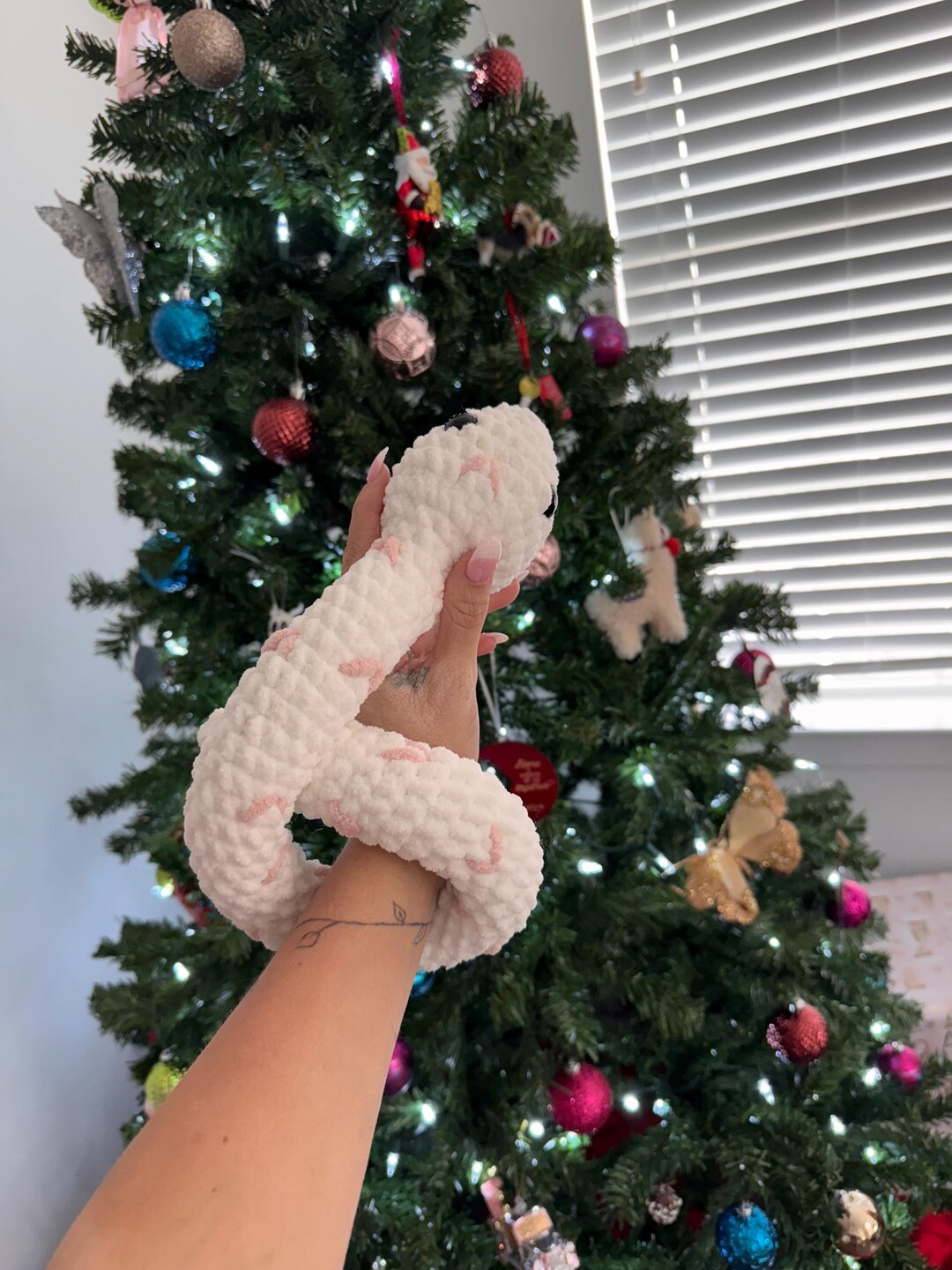 Mini Pink Heart Baby Snake - Etsy