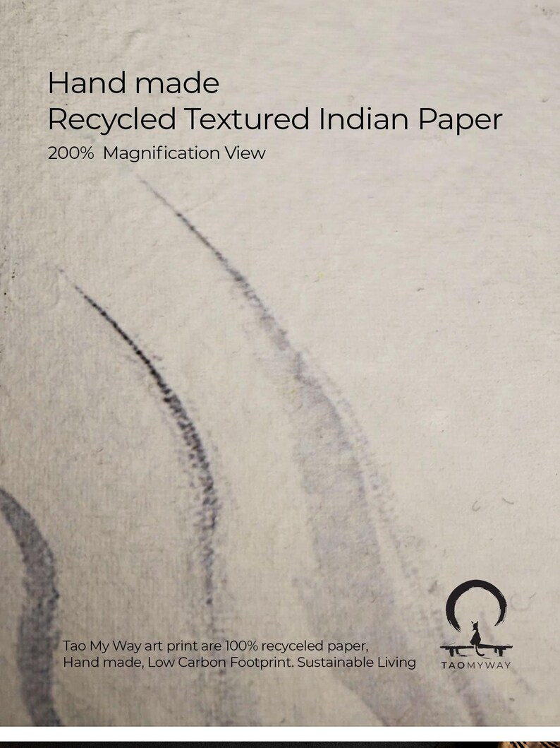 Wu Wei - Tao-inspired Art Print on Hand Made Indian Textured Paper - Etsy