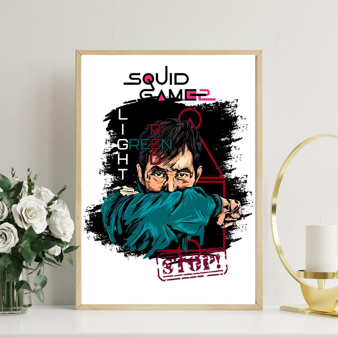 Squid Game 2 Poster Squid Game Poster Squid Game Wall Art Squid Game ...