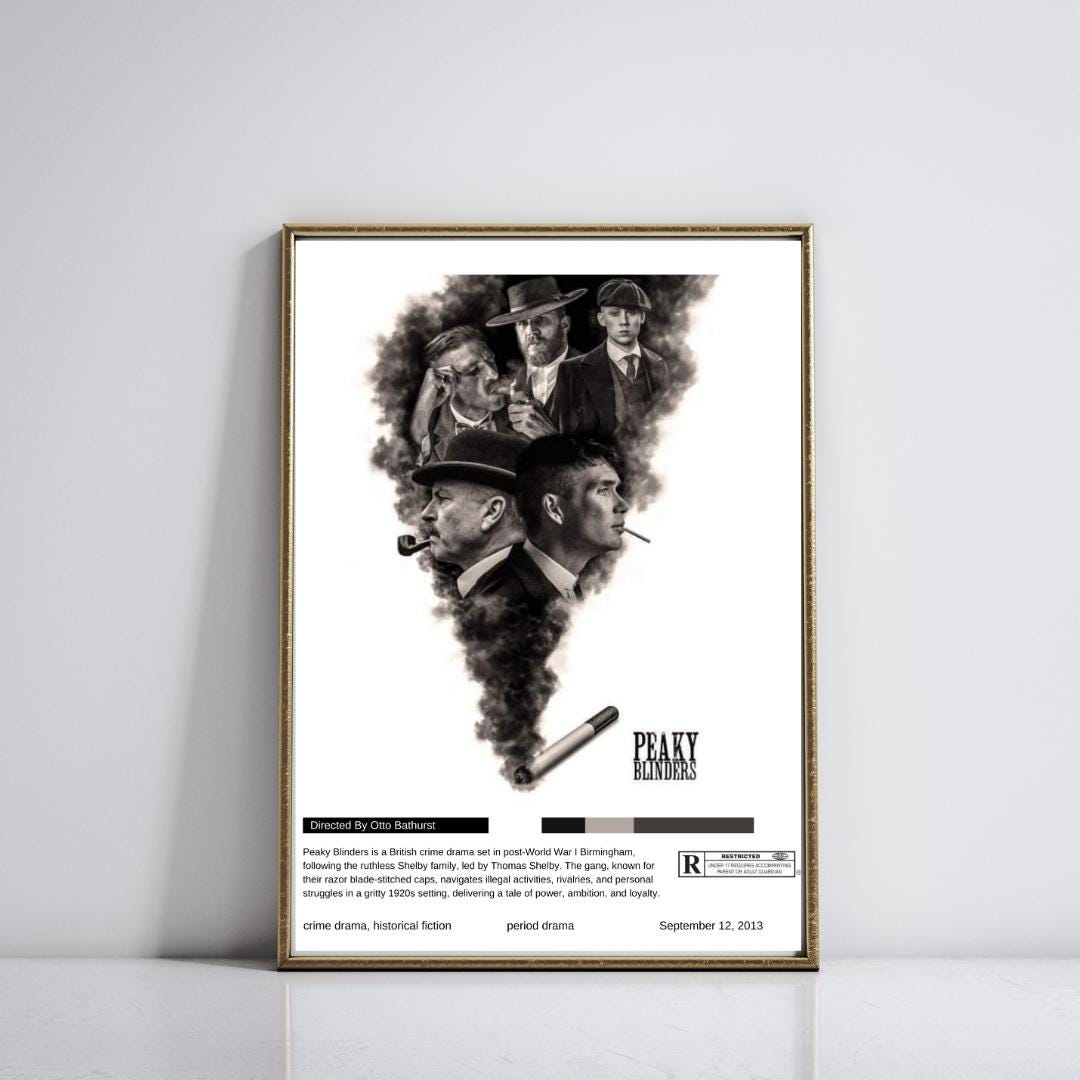 Peaky Blinder Poster Peaky Blinder TV Show Poster Peaky Blinder TV ...