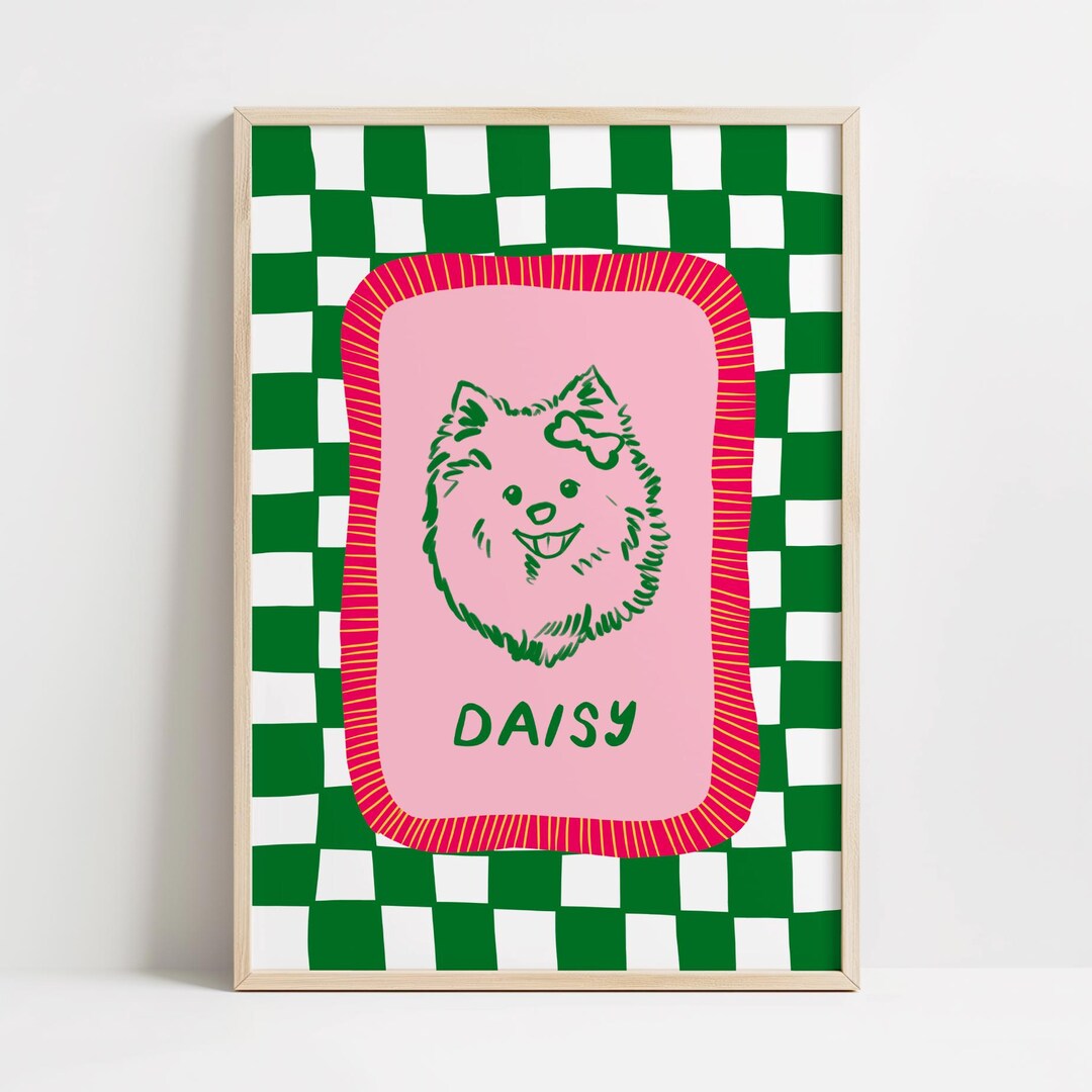 Custom Dog Portrait Custom Badly Drawn Pet Art Personalized Badly Drawn ...