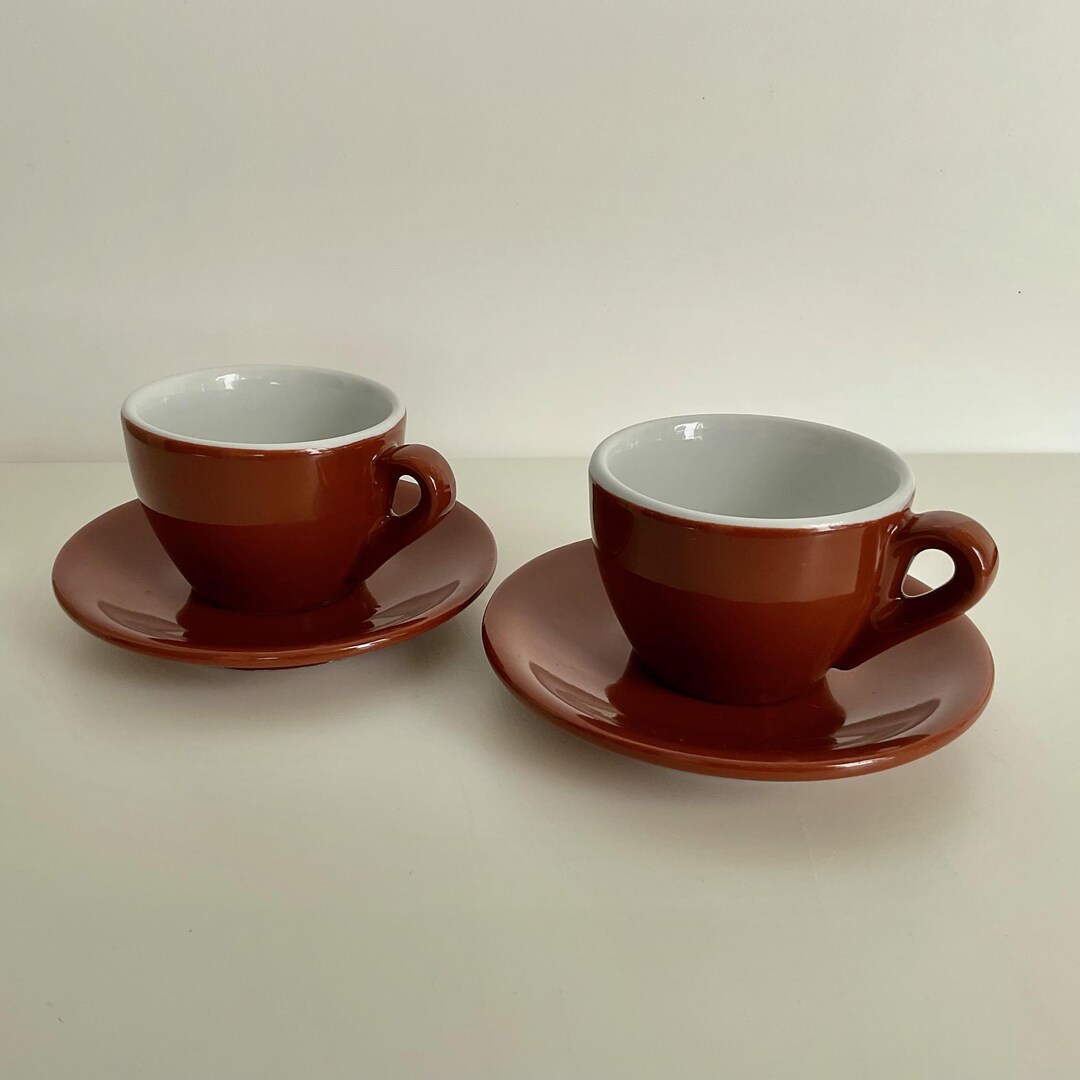 Vintage Nuova Point Espresso/cappuccino Cups and Saucers - Set of 2 ...