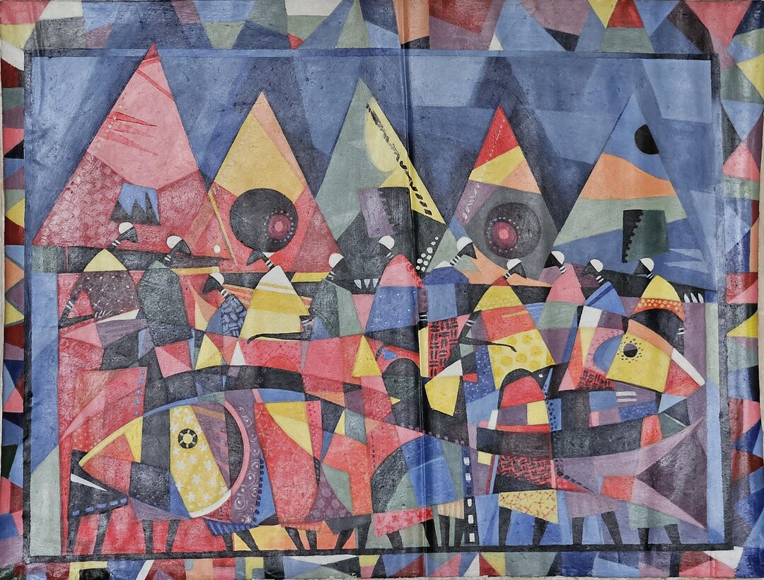 Original One of a Kind Imported Painting, "fishermen Celebration" - Etsy