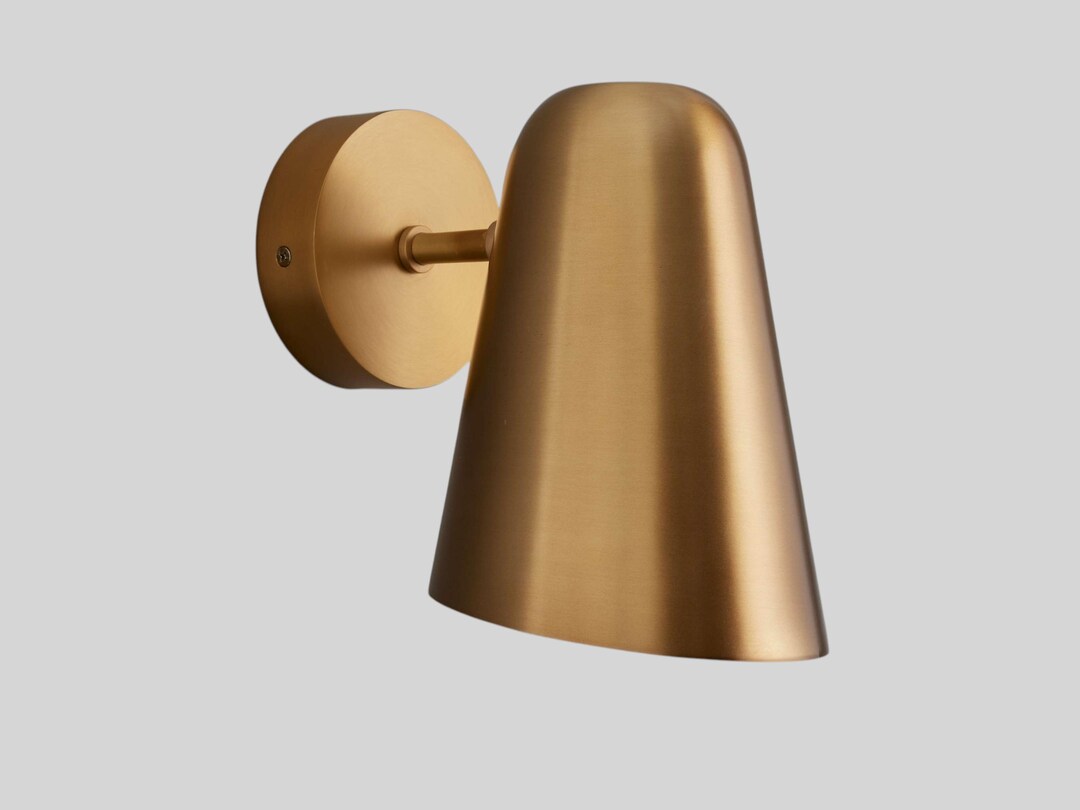 Brass Mid Century Modern Brass Elih Wall Sconce-italian Wall Fixture-sputnik Wall Sconce ...