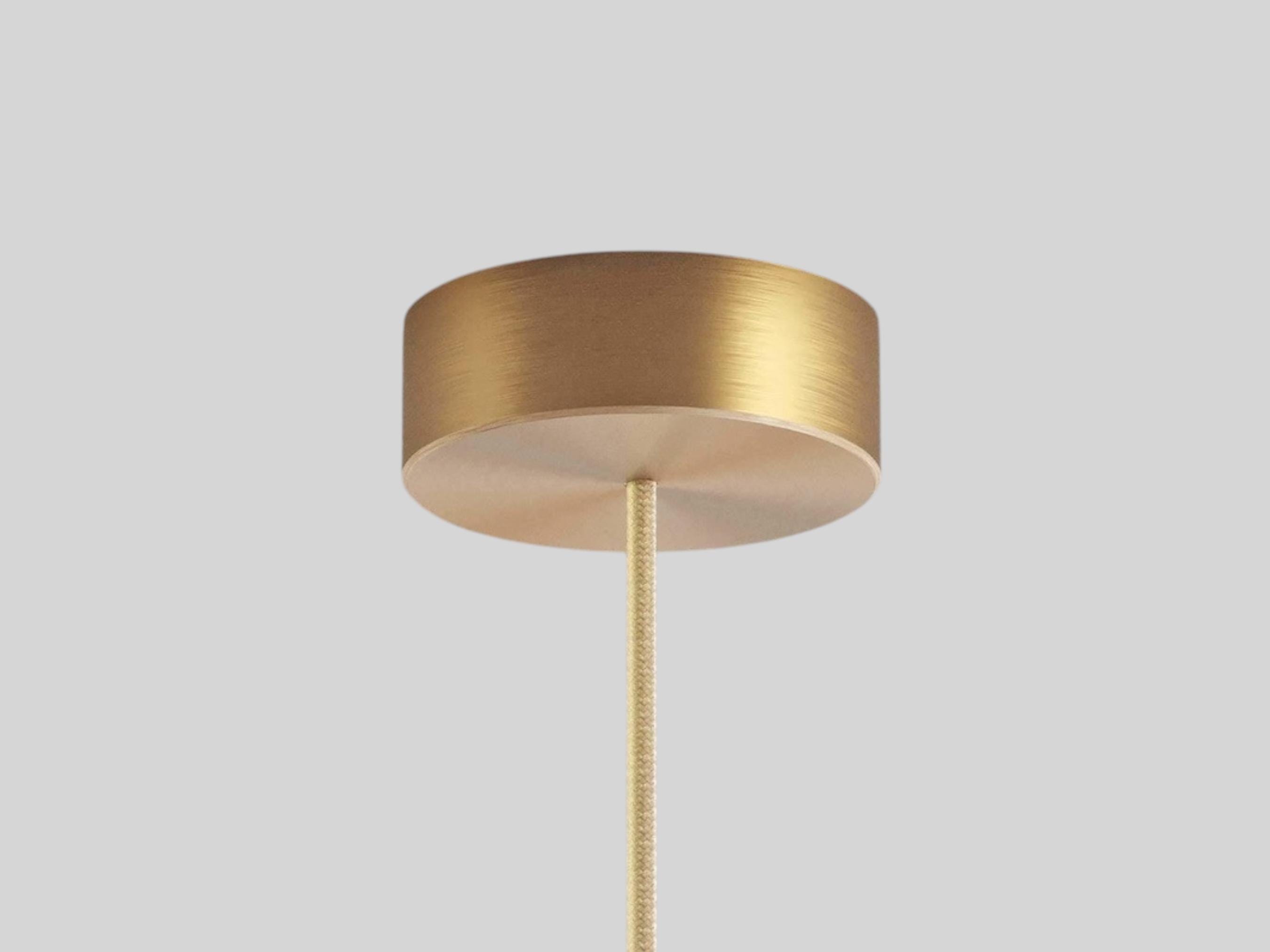 Mid Century 9 Light Ceiling Fixture | Matte Black & Brass Cosmic ...