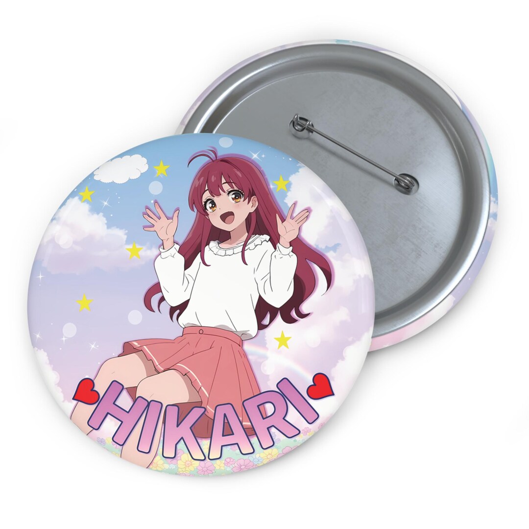 Custom Retro Magical Girl Pin Button Hikari Edition - Etsy