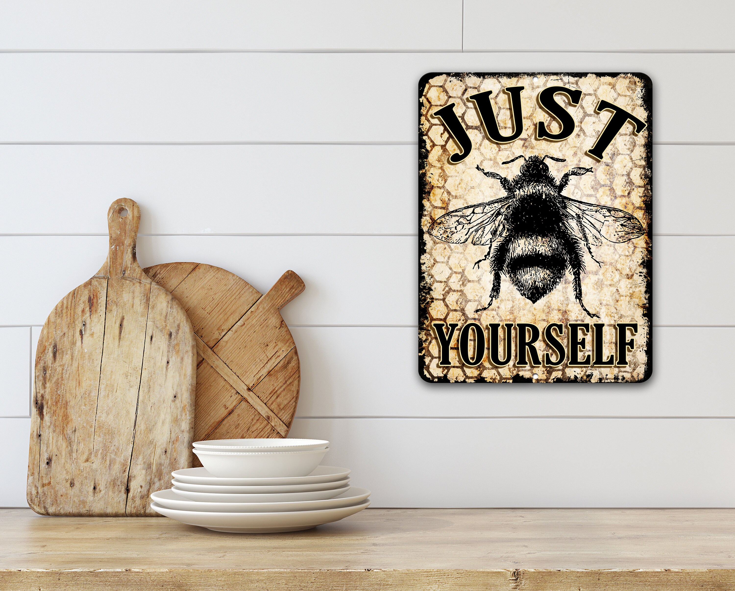 Bumble Bee Inspirational Sign Bathroom Bedroom Wall Decor Art | Etsy