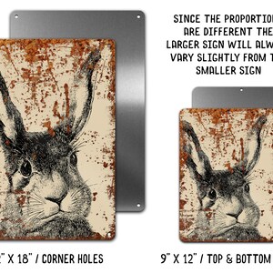 Metal Bunny Rabbit Sign Spring Easter Decoration Modern - Etsy