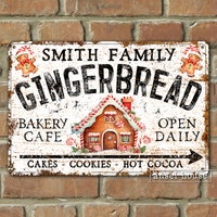 Gingerbread Merry Christmas Sign: Holiday Wreath Attachment, 12" MDF - Etsy