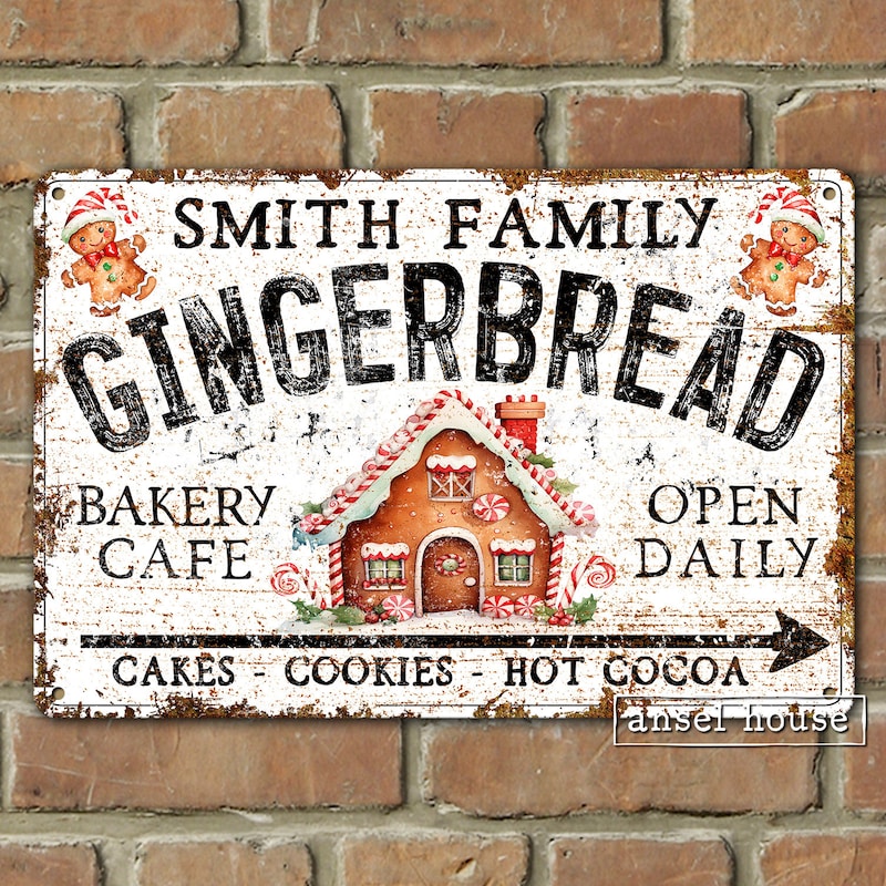 Gingerbread Sign - Etsy