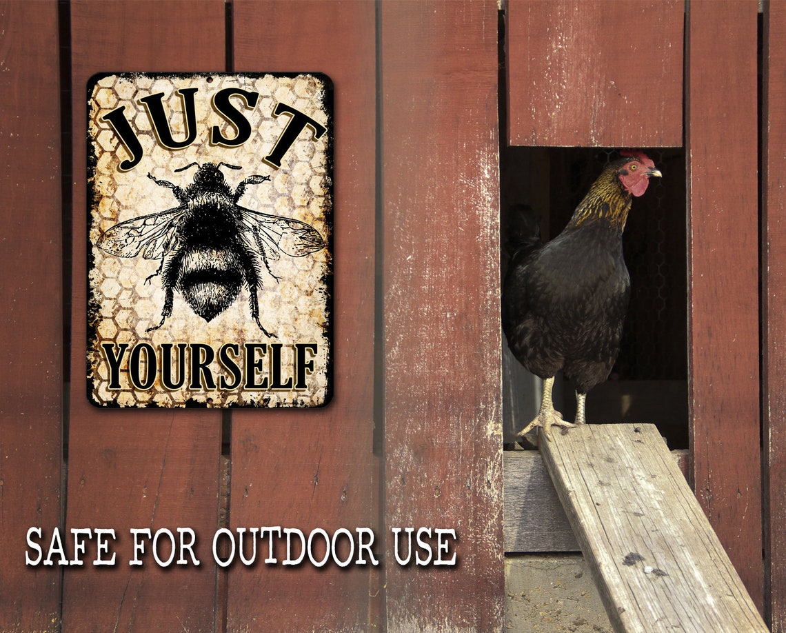 Bumble Bee Inspirational Sign Bathroom Bedroom Wall Decor Art | Etsy