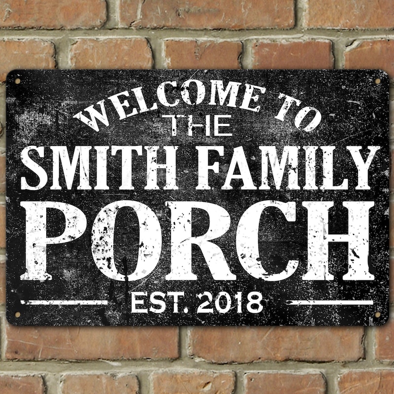 Custom Porch Sign - Etsy