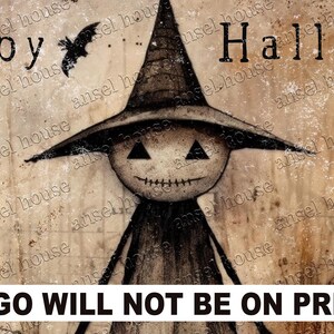 Primitive Halloween Decor Metal Sign Decoration Antique Rustic ...